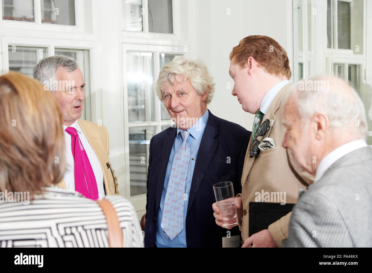 Andrew Gimson at the Oldie Literary Lunch 17/07/18; ; Photography Neil ...