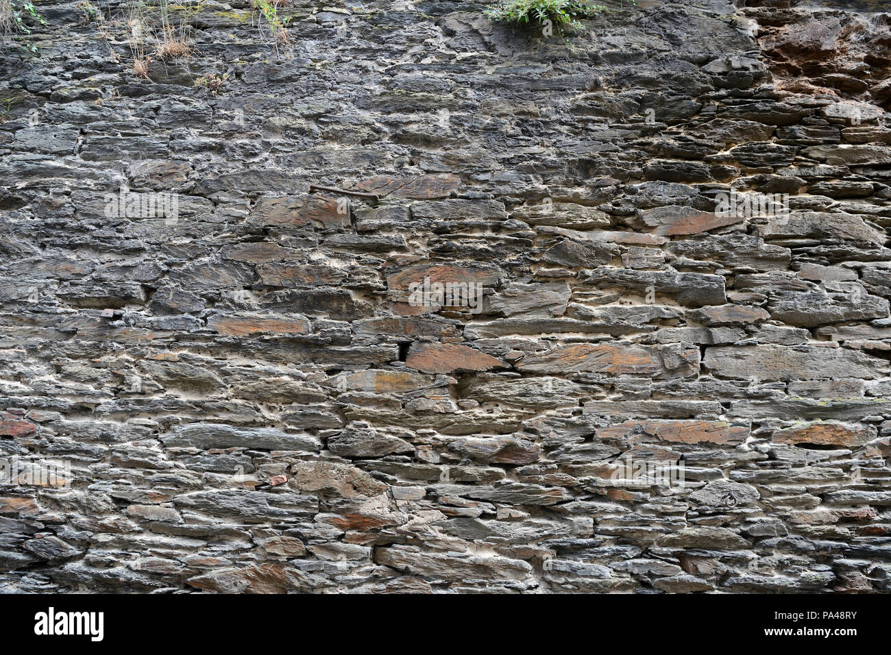 Ancient stone wall background and texture Stock Photo - Alamy