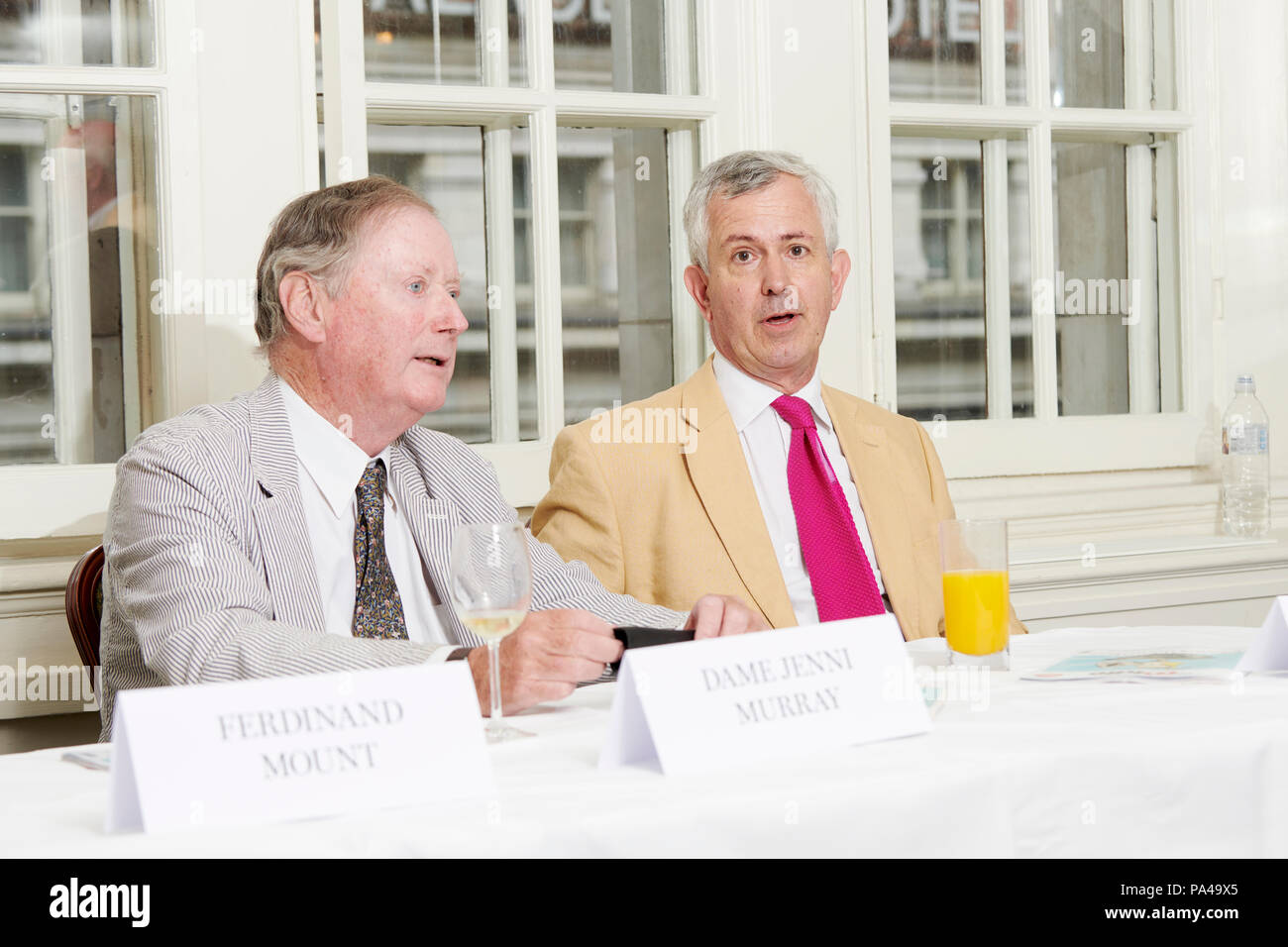 Andrew Gimson & Ferdinand Mount at The Oldie Literary Lunch 17/07/18 ...