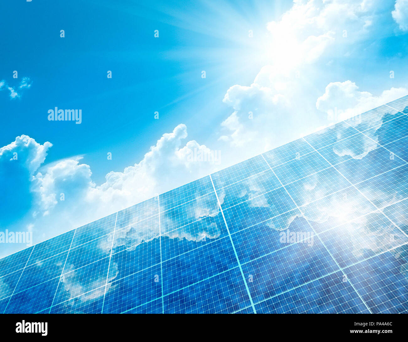 A photography of a solar panels background Stock Photo - Alamy