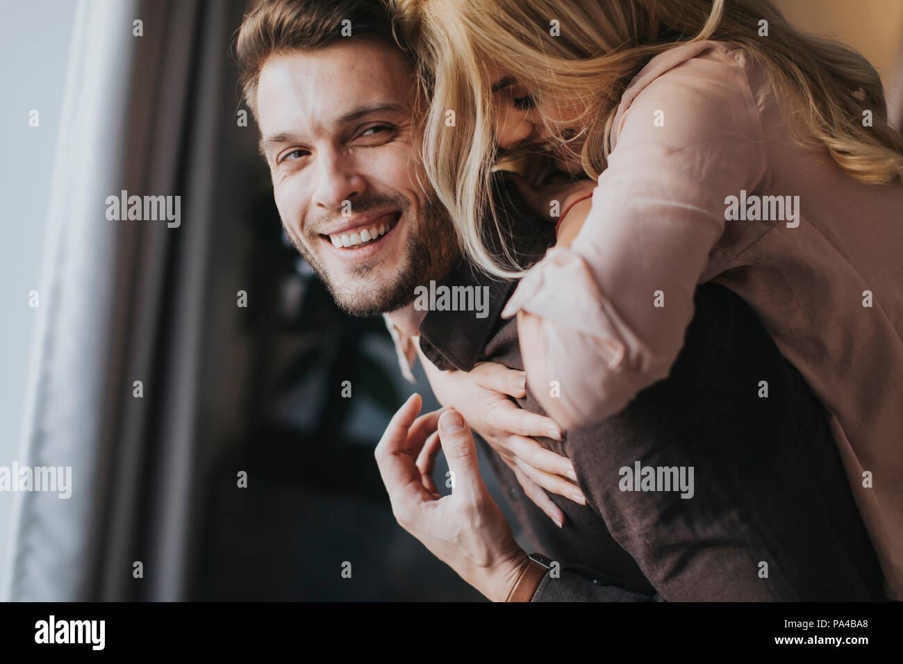 Beloved couple romantic feelings lovely hi-res stock photography and ...