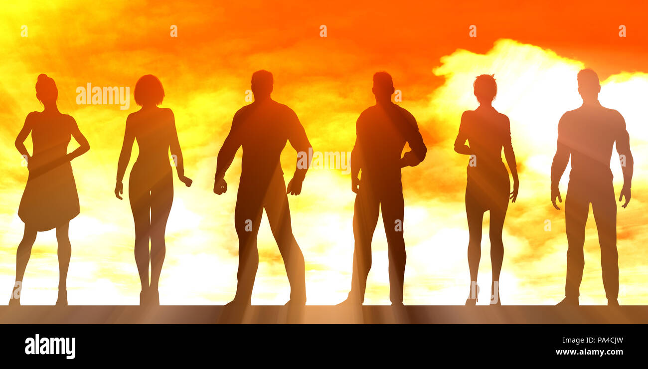 Business Teamwork and People Concept with Confident Pose Stock Photo ...