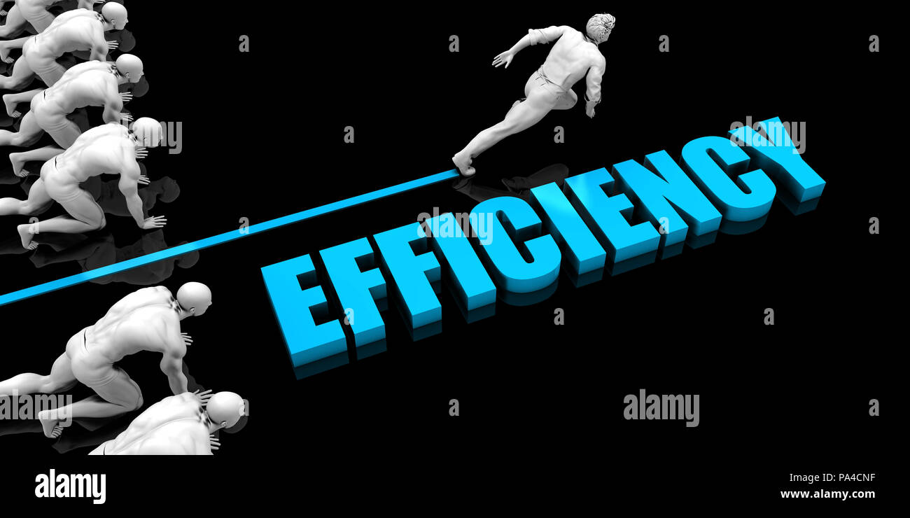 Superior Efficiency Concept with Competitive Advantage Stock Photo - Alamy