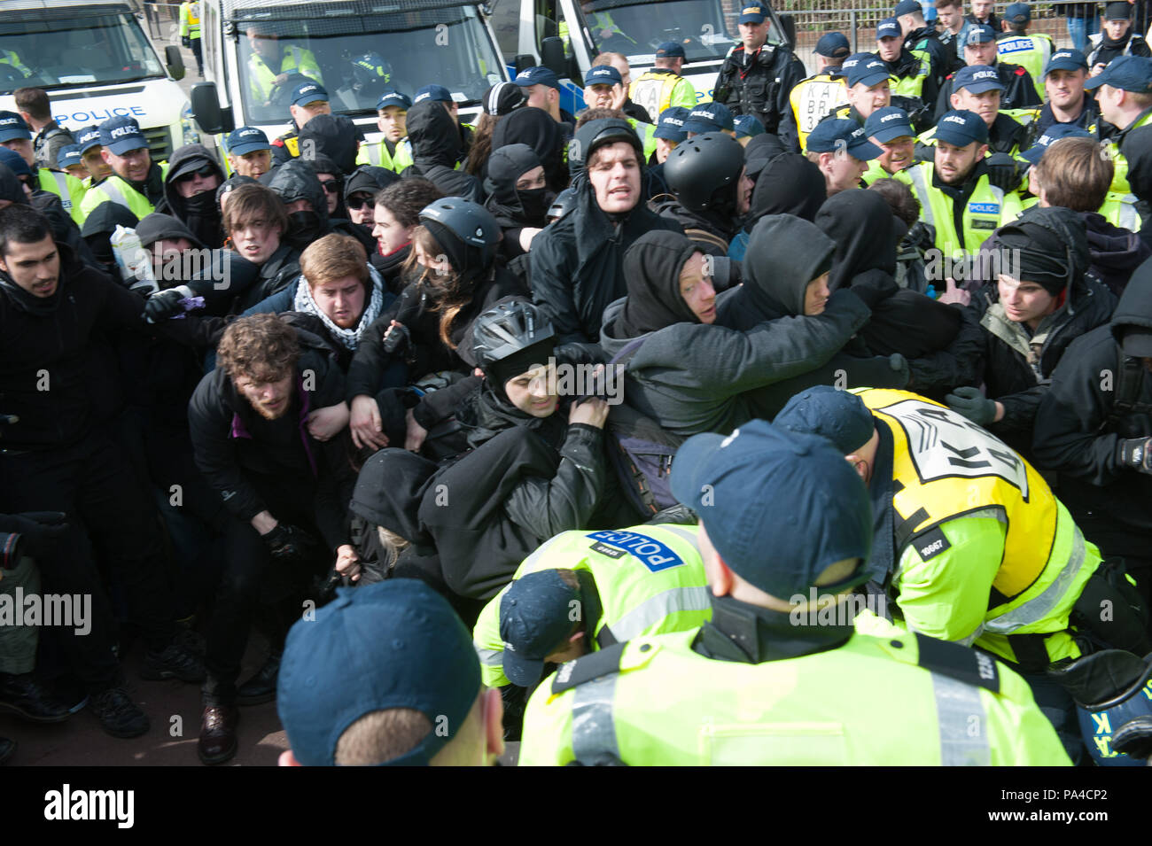 Far right dover protest hi-res stock photography and images - Alamy