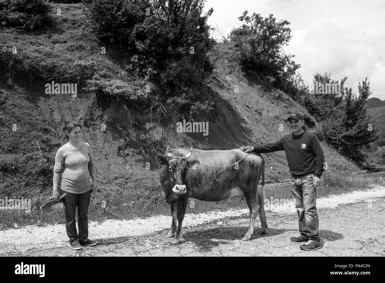 Albania, Erseke, peasant family Stock Photo - Alamy