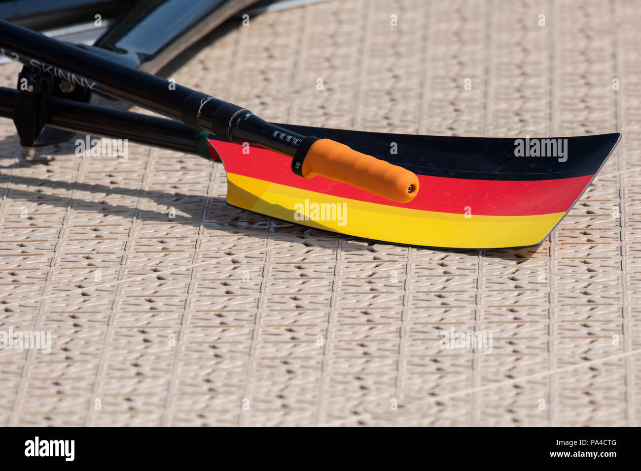 Lucerne, SWITZERLAND, 15th July 2018, Sunday, German, Oar, Blade ...