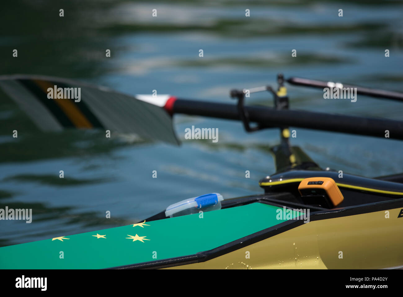 Lucerne, SWITZERLAND, 15th July 2018, Sunday "Rowing Racing Boat", 4 ...