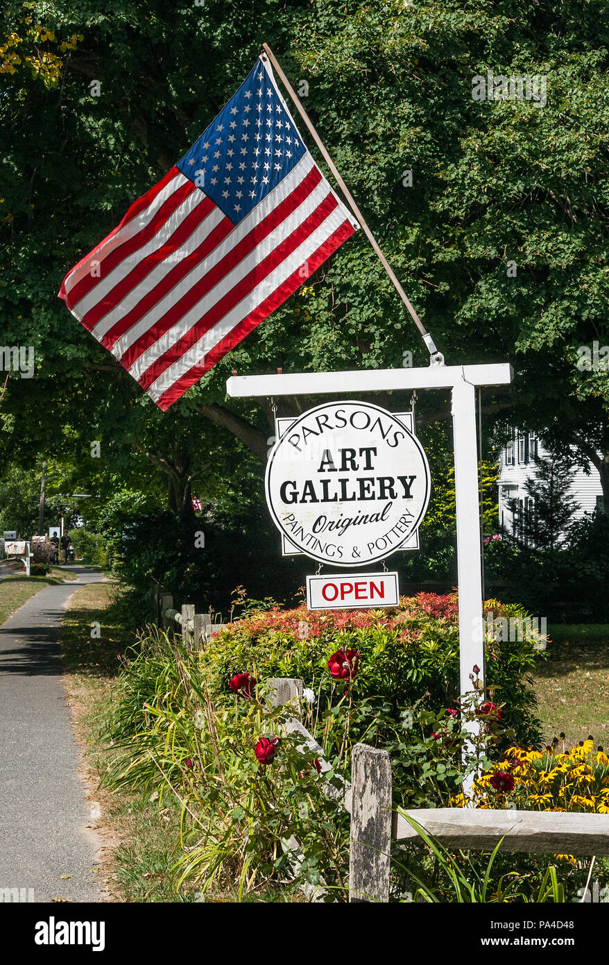 Parsons Art Gallery, Brewster, Cape Cod, Massachusetts, USA Stock Photo ...