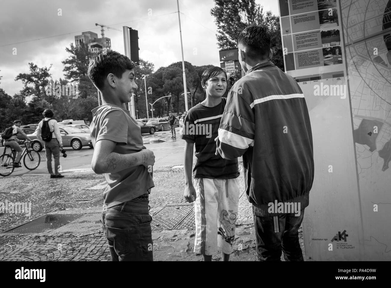 Tirana daily life Black and White Stock Photos & Images - Alamy