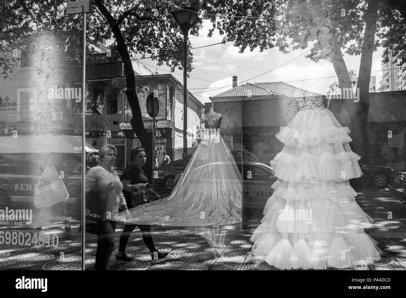 Tirana daily life Black and White Stock Photos & Images - Alamy