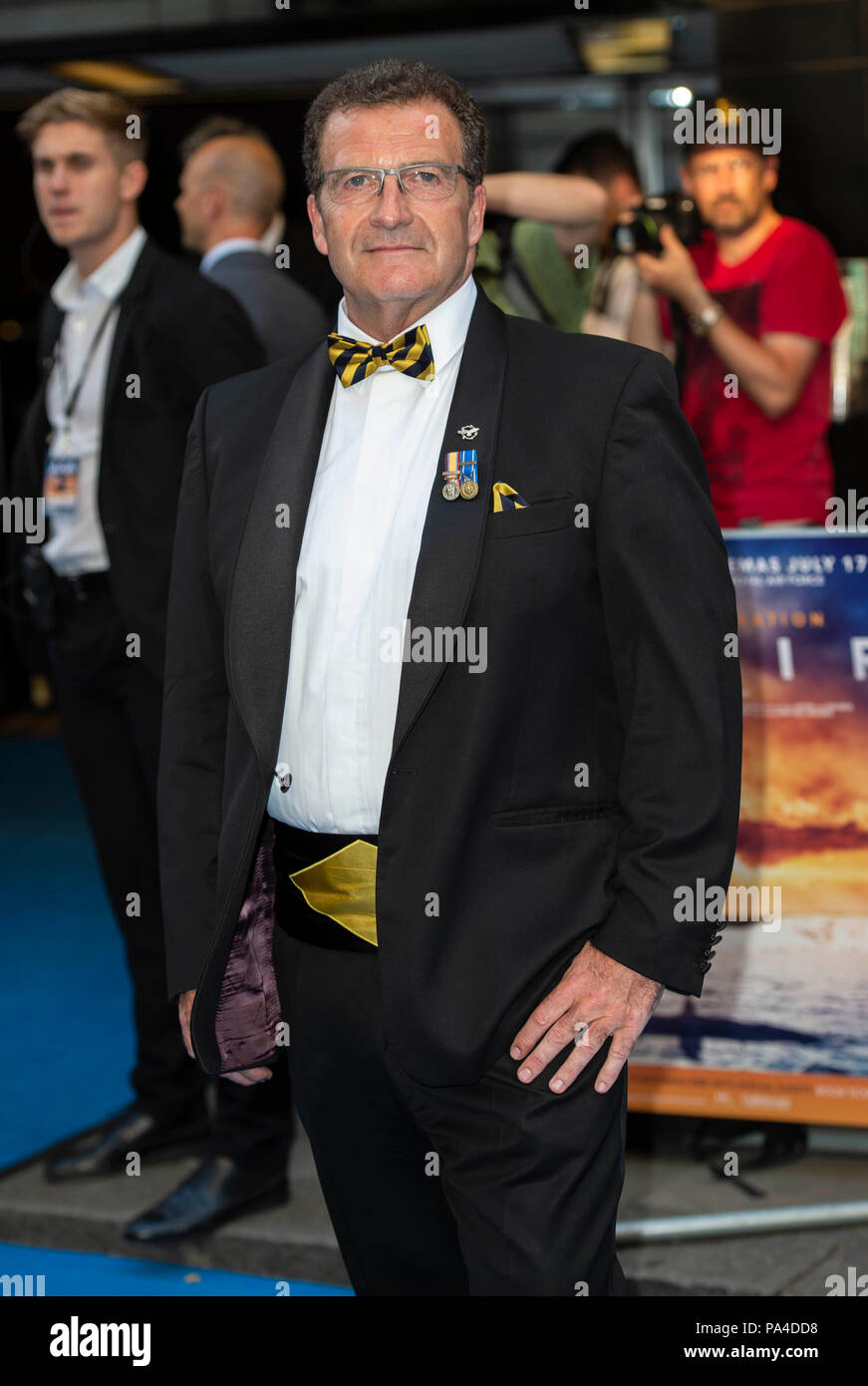 London, UK. John Nichol at the World Premiere of 'Spitfire' at The ...