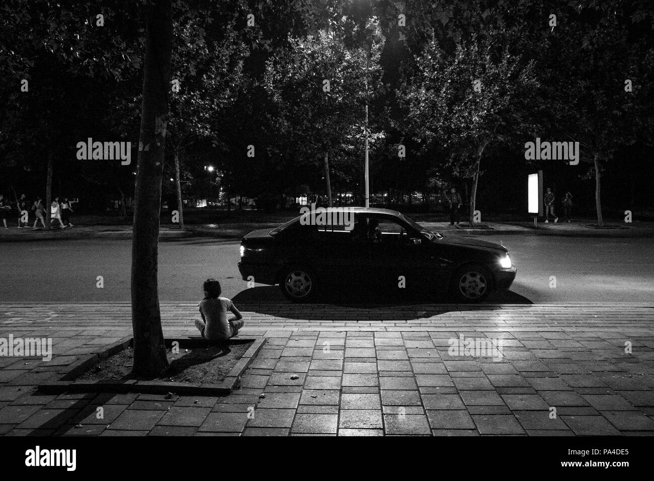 Tirana daily life Black and White Stock Photos & Images - Alamy