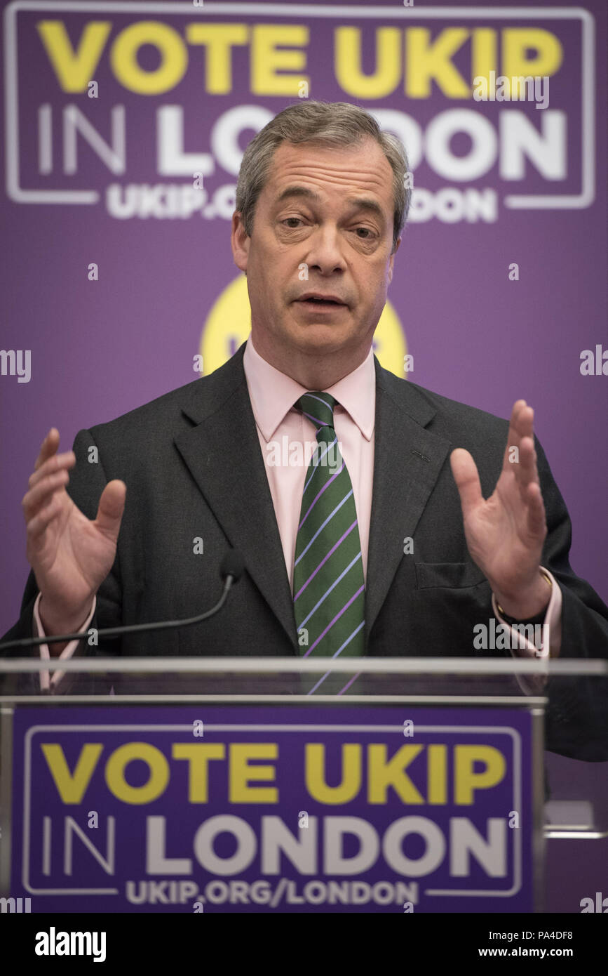 Emmanuel Centre, Westminster, London, UK. 19th April, 2016. UKIP Leader ...