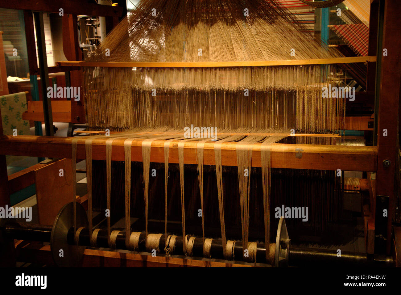 Mid 20th century loom in the museum in Tampere, Finland Stock Photo - Alamy