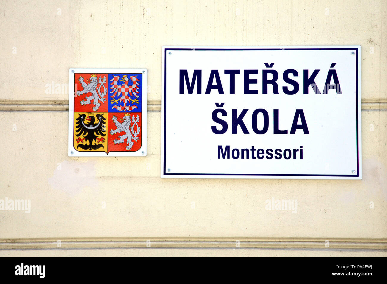 Montessori Kindergarten In Pilsen Czech Republic Stock Photo Alamy