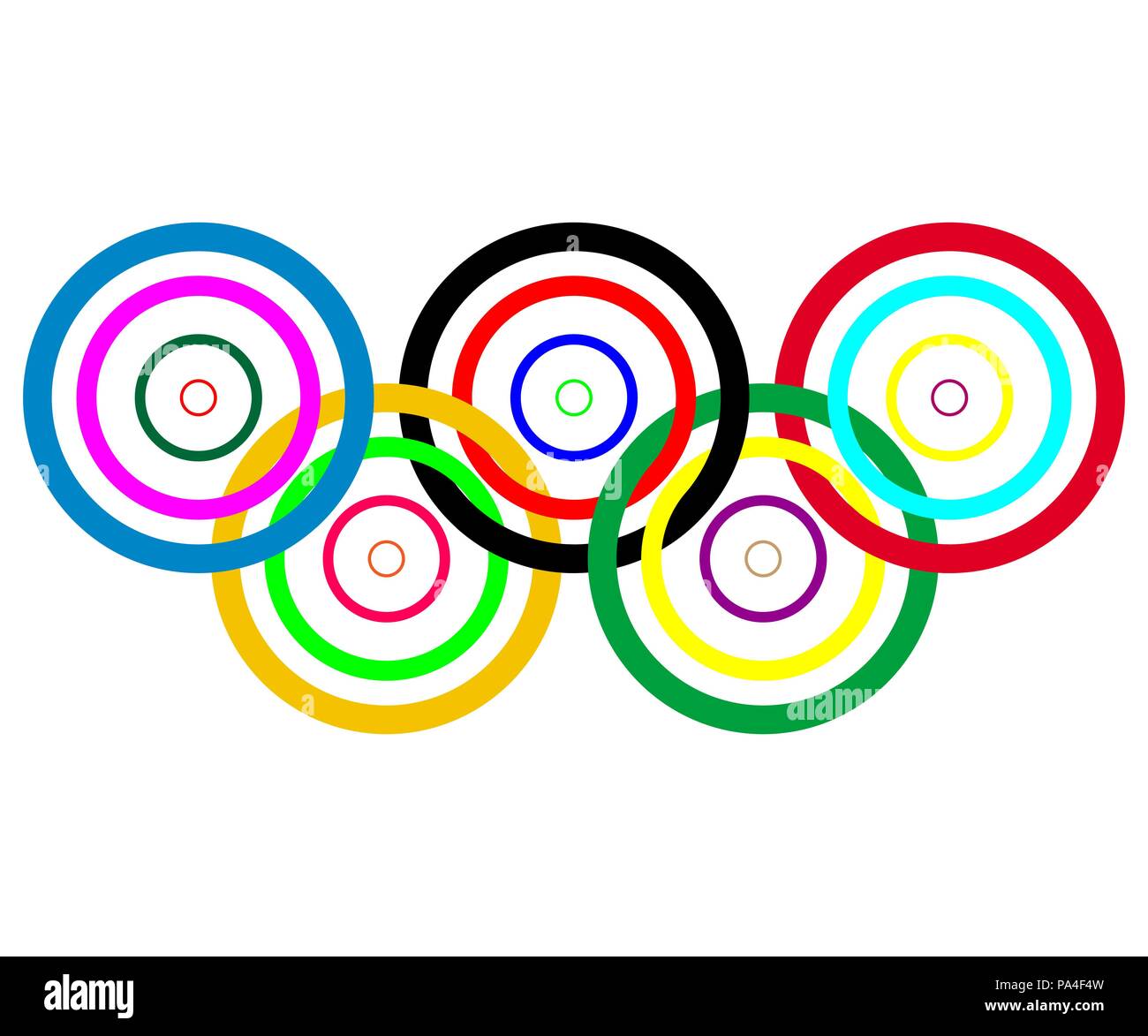 Abstract background color circle Cut Out Stock Images & Pictures - Alamy