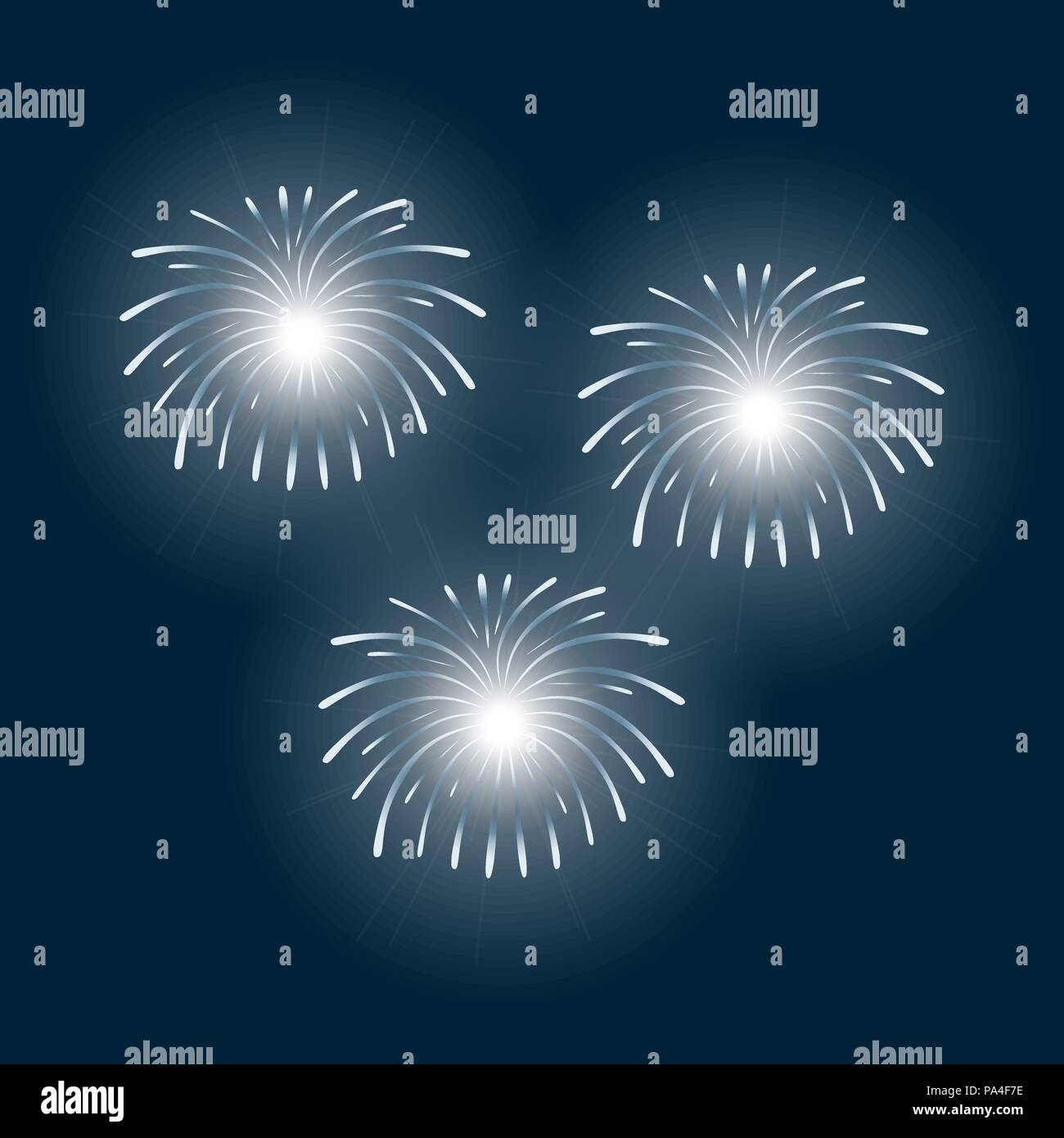Fireworks celebration on july Stock Vector Images - Alamy