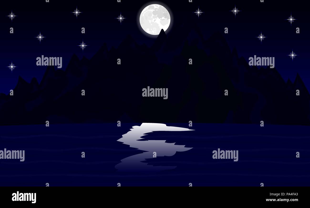 Horror creepy night in Stock Vector Images - Alamy