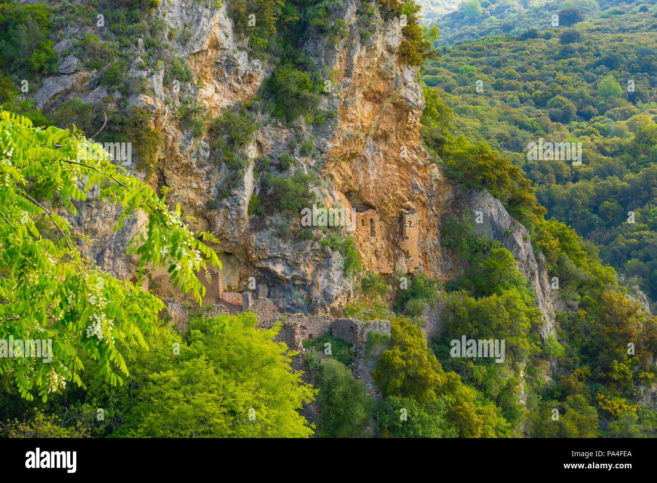 Lousios gorge in western Arcadia that stretches from Karytaina north to ...