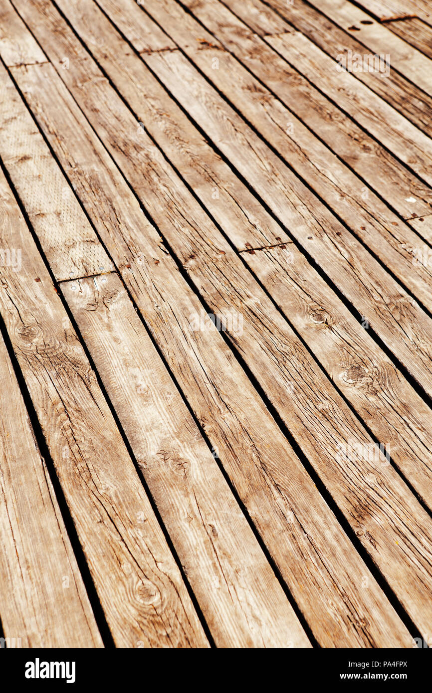 Closeup of wooden planks of fence, boardwalk, texture background ...