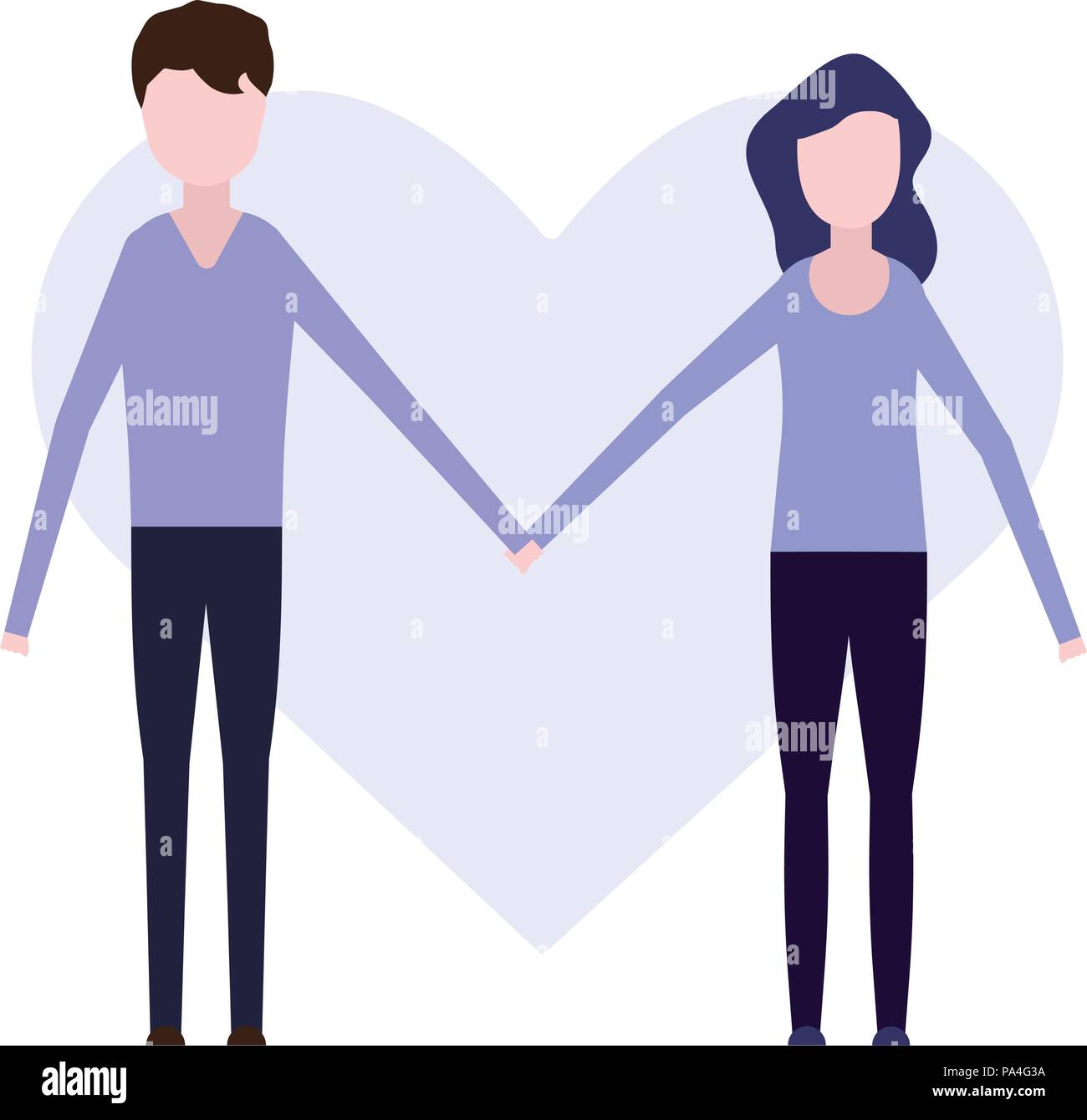Couple hug love date Stock Vector Images - Alamy