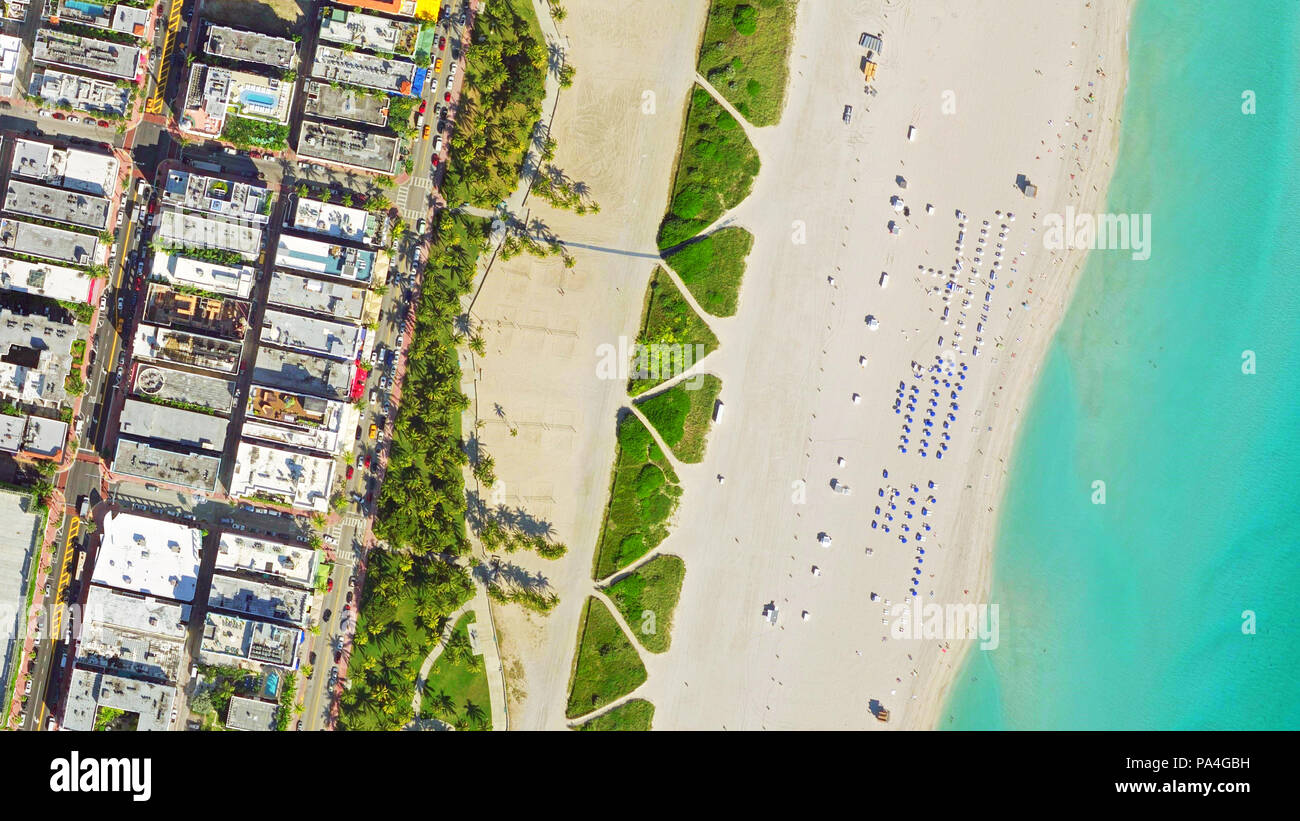 Birds eye view downtown miami hi-res stock photography and images - Alamy