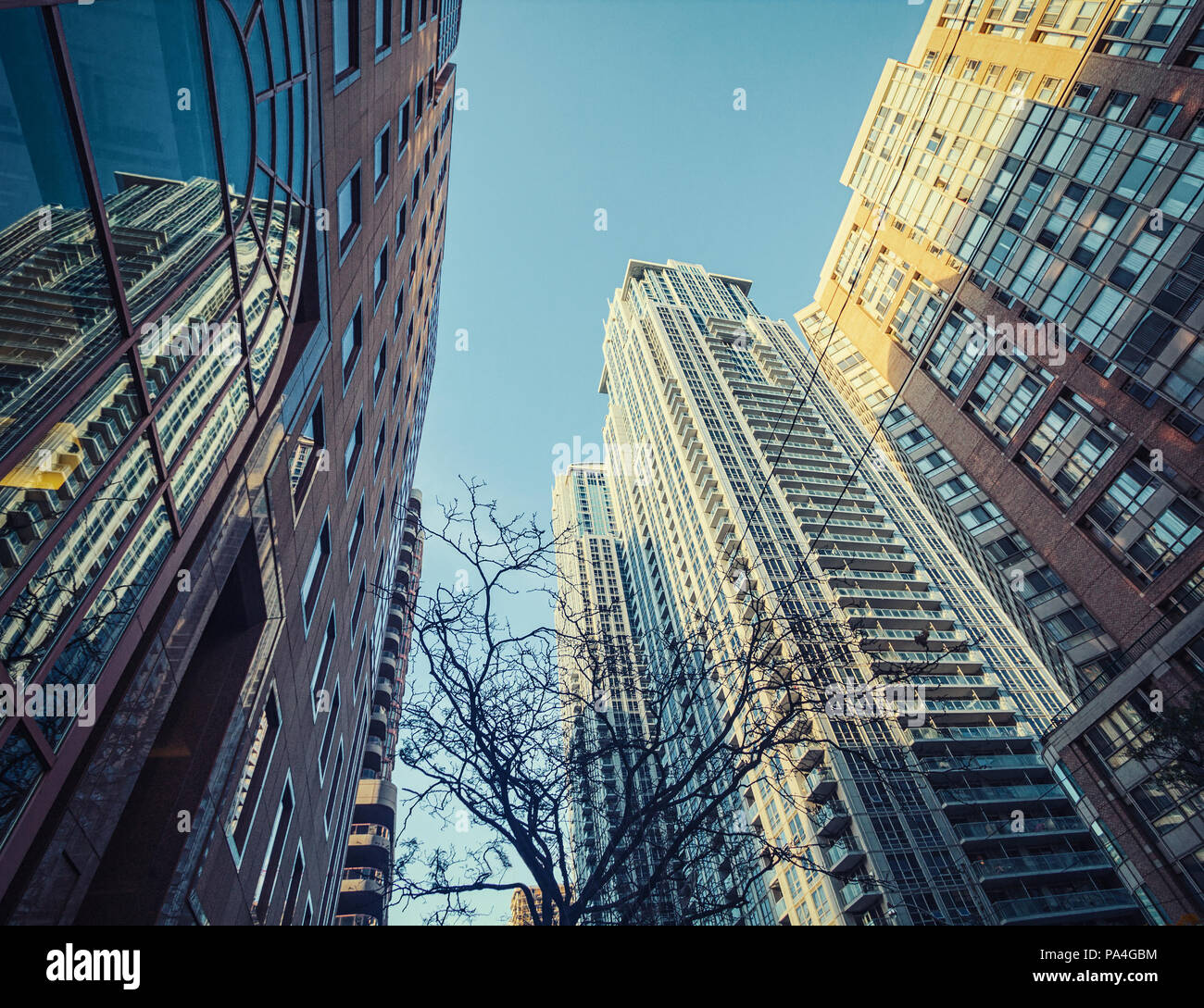 Wide Angle View Tall Buildings High Resolution Stock Photography and ...