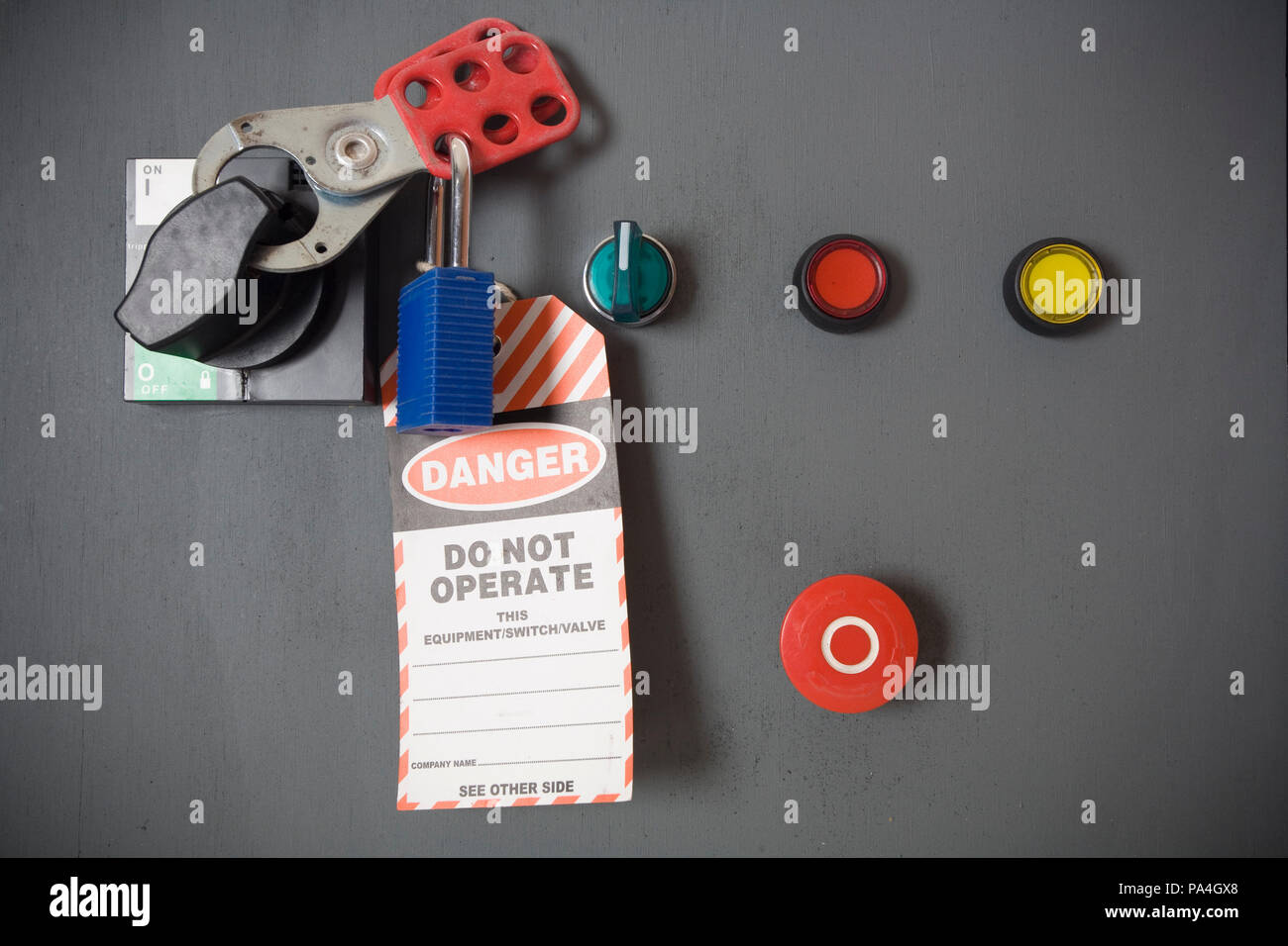 Electrical safety tag hi-res stock photography and images - Alamy