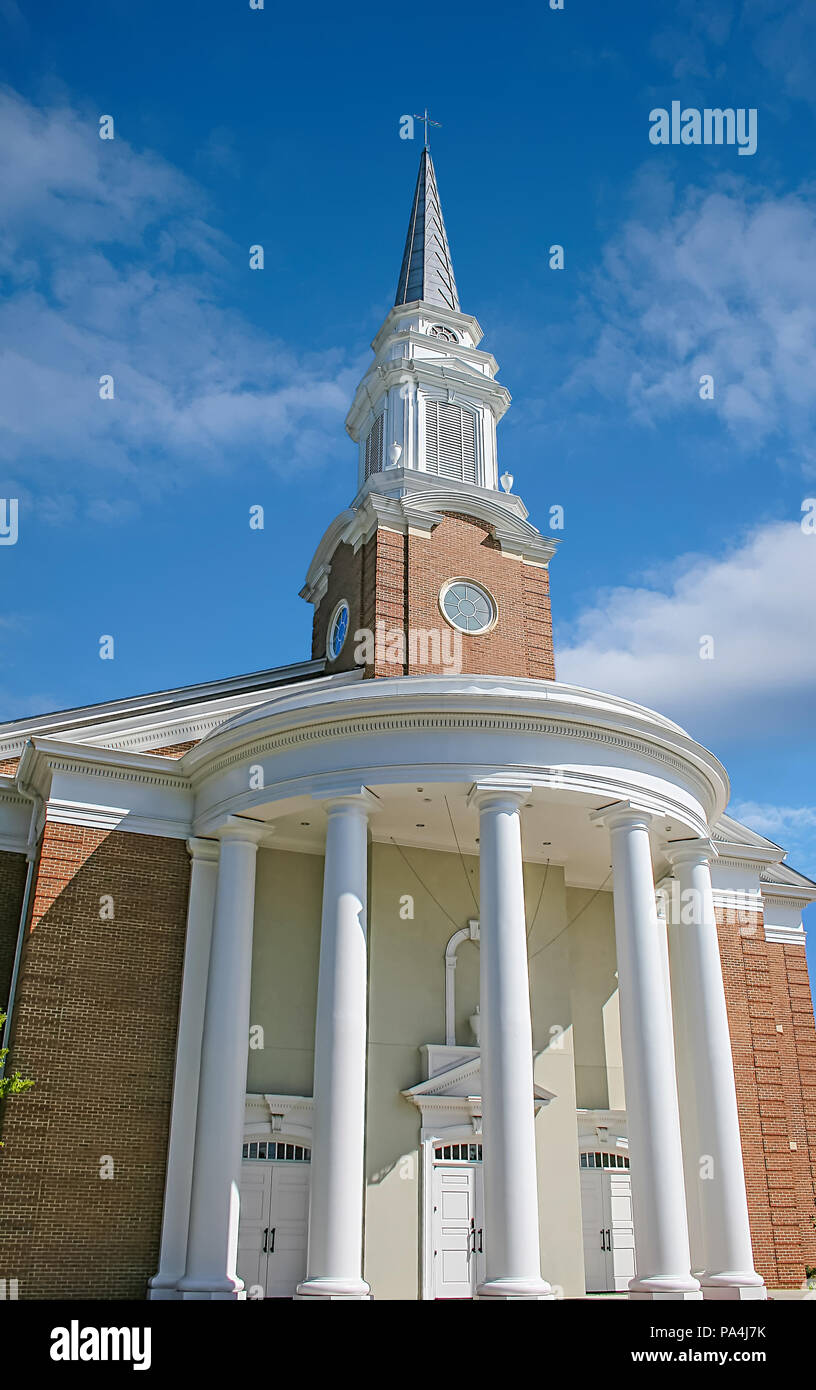Columns on Church Stock Photo - Alamy