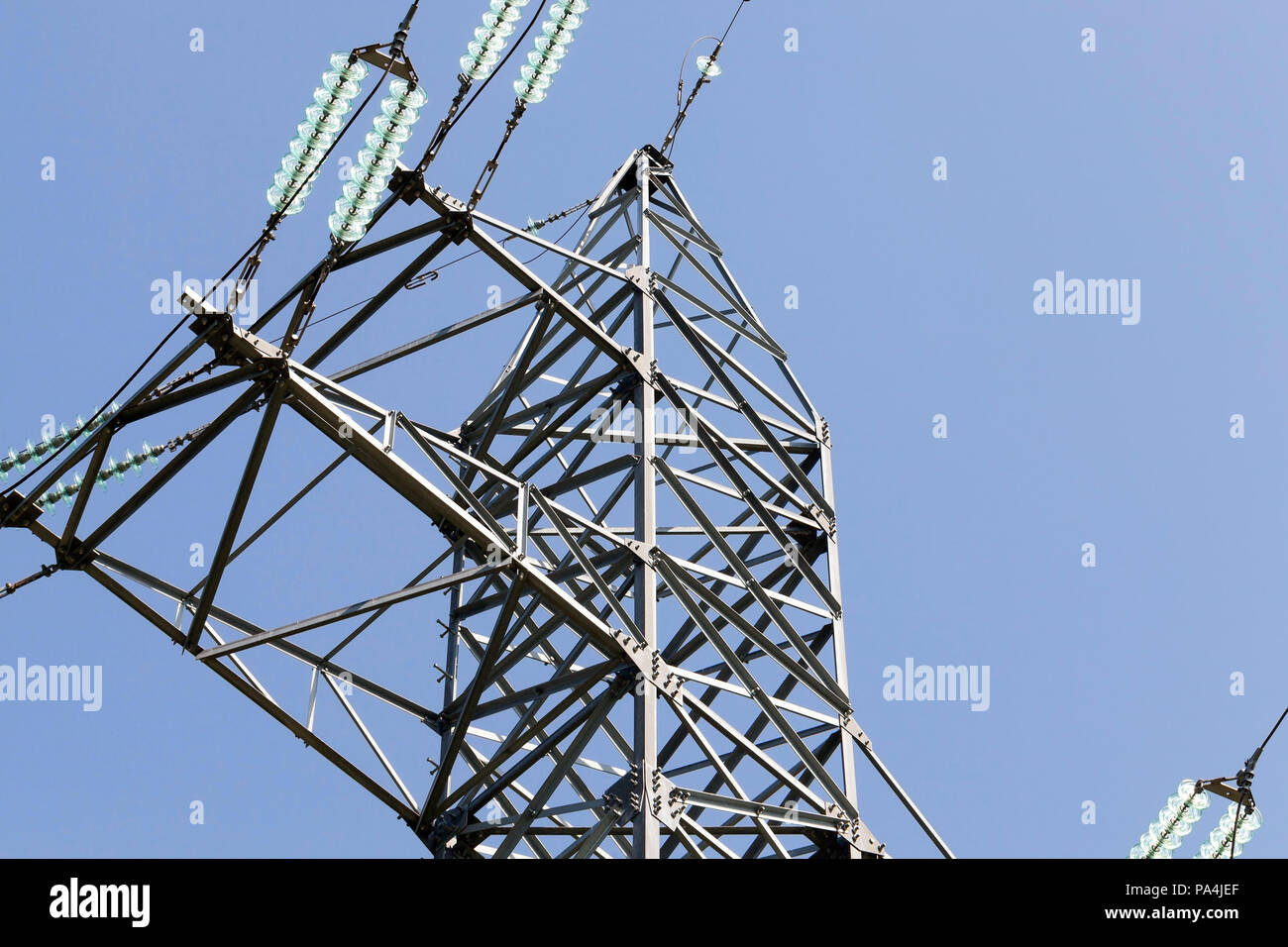 Glass insulators on power lines hi-res stock photography and images - Alamy