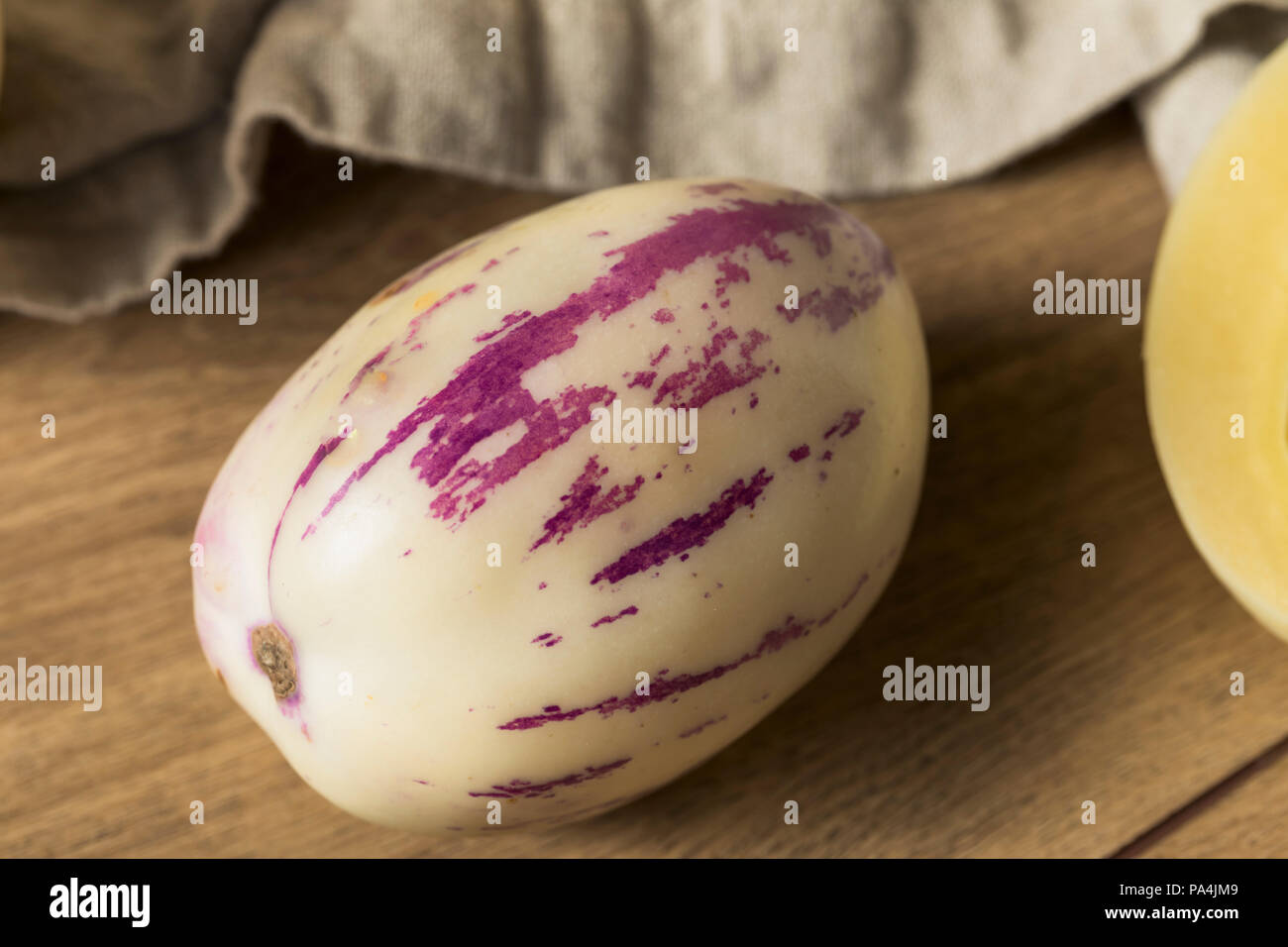 Raw White Organic Pepino Melons Ready to Eat Stock Photo - Alamy