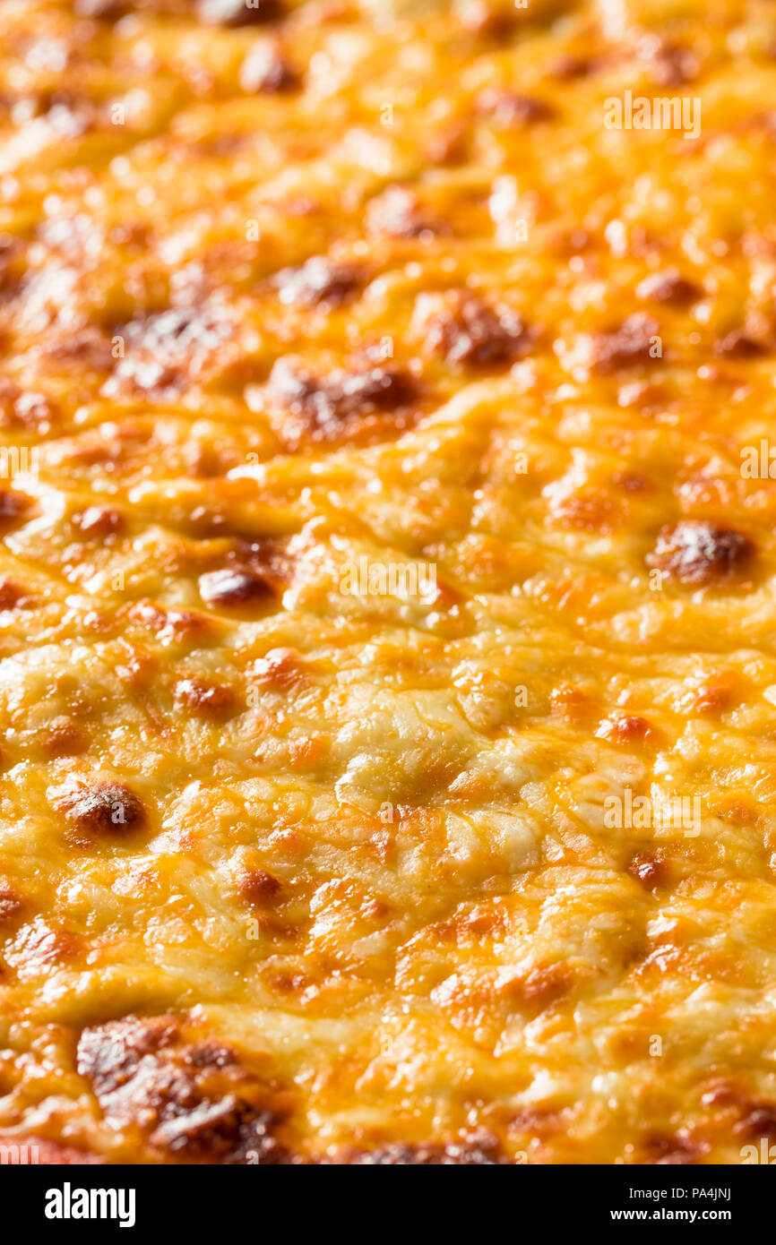 Homemade Greasy New York Cheese Pizza Ready to Eat Stock Photo - Alamy