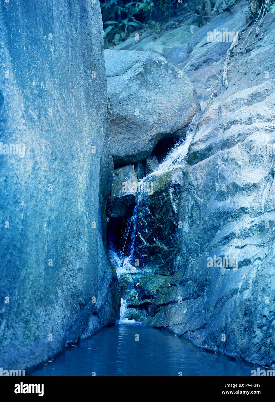 Black and white photo of waterfalls hi-res stock photography and images ...