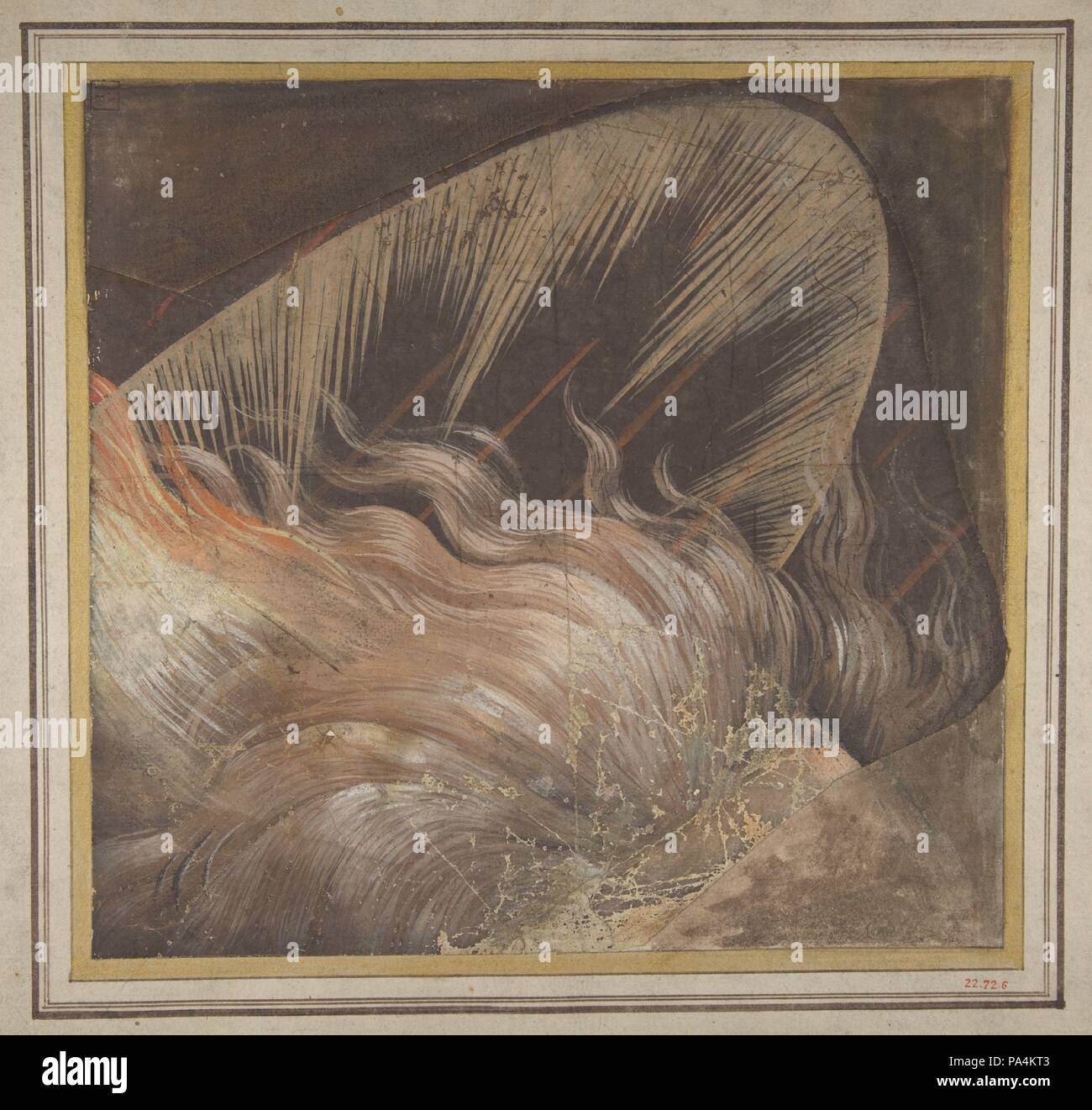 Head of an Apostle Surrounded by a Tongue of Fire and a Nimbus ...