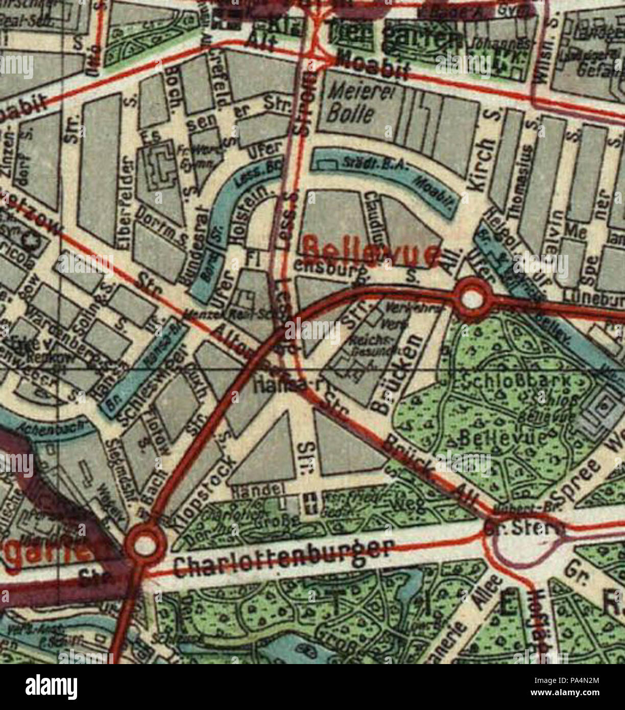 34 Berlin-Hansaviertel Übersicht 1925 Stock Photo - Alamy