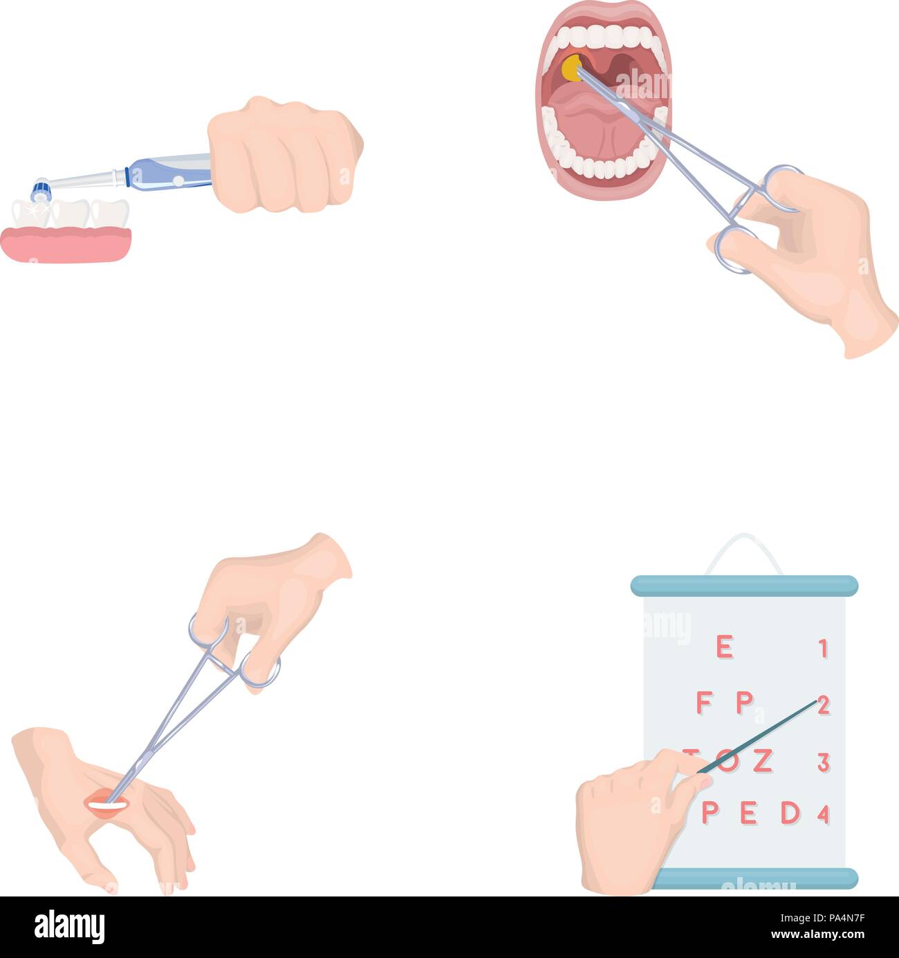Cartoon mouth tonsils hi-res stock photography and images - Alamy
