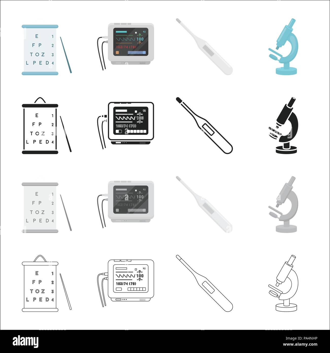 Hospital, medicine, polyclinic and other icon in cartoon style.Glass ...