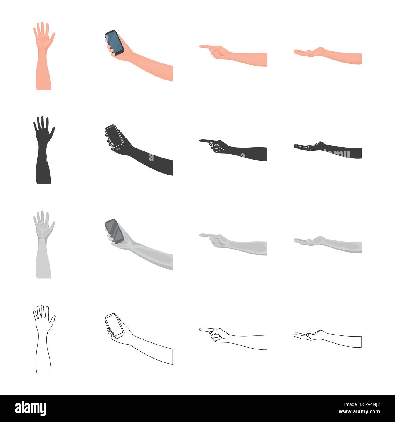 Big hand shake Stock Vector Images - Alamy