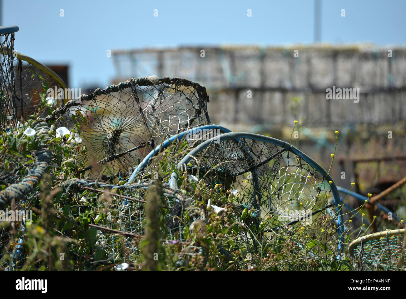 Old crab pots hi-res stock photography and images - Alamy