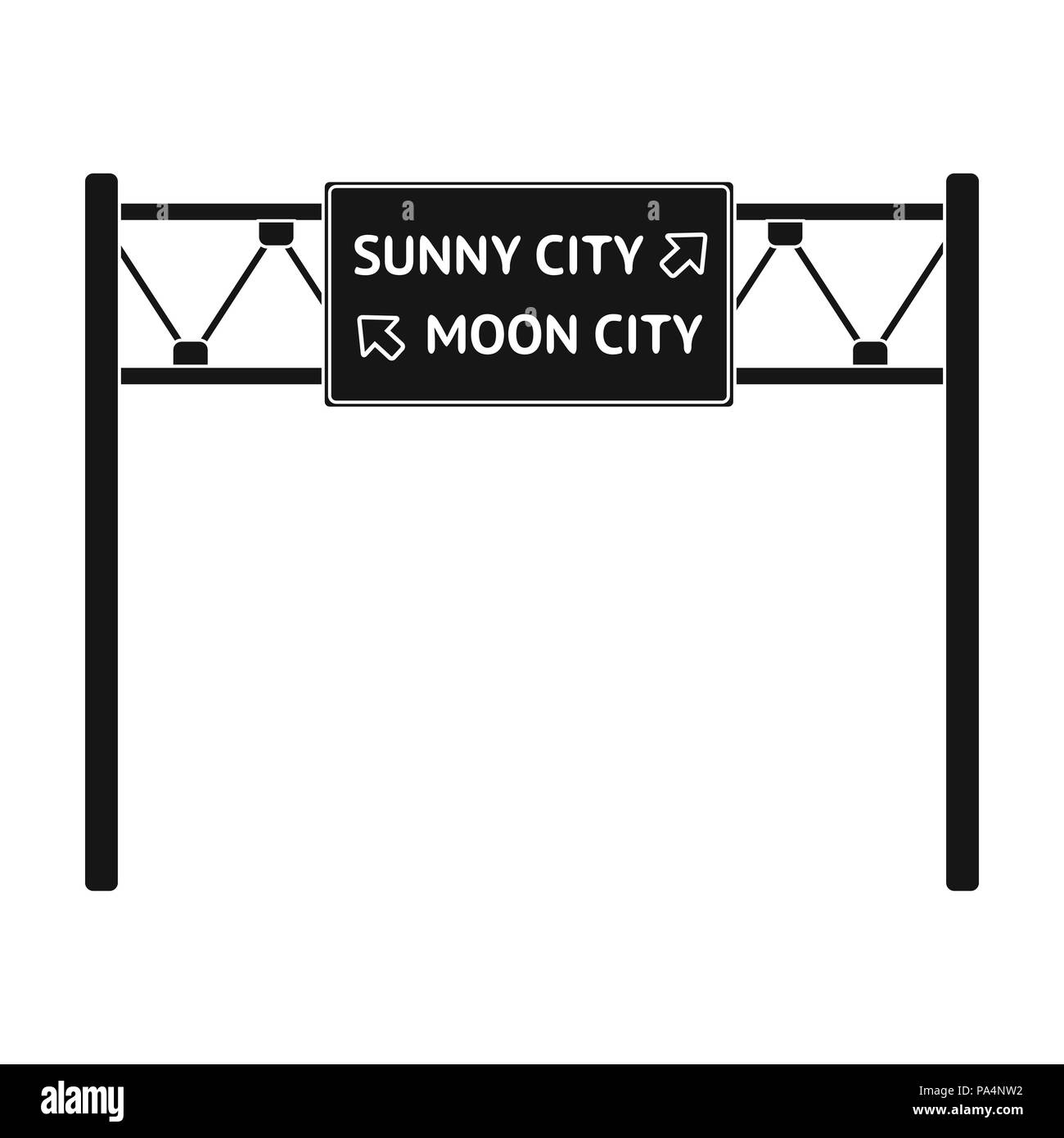 Sign single icon in black style.Sign vector symbol stock illustration ...