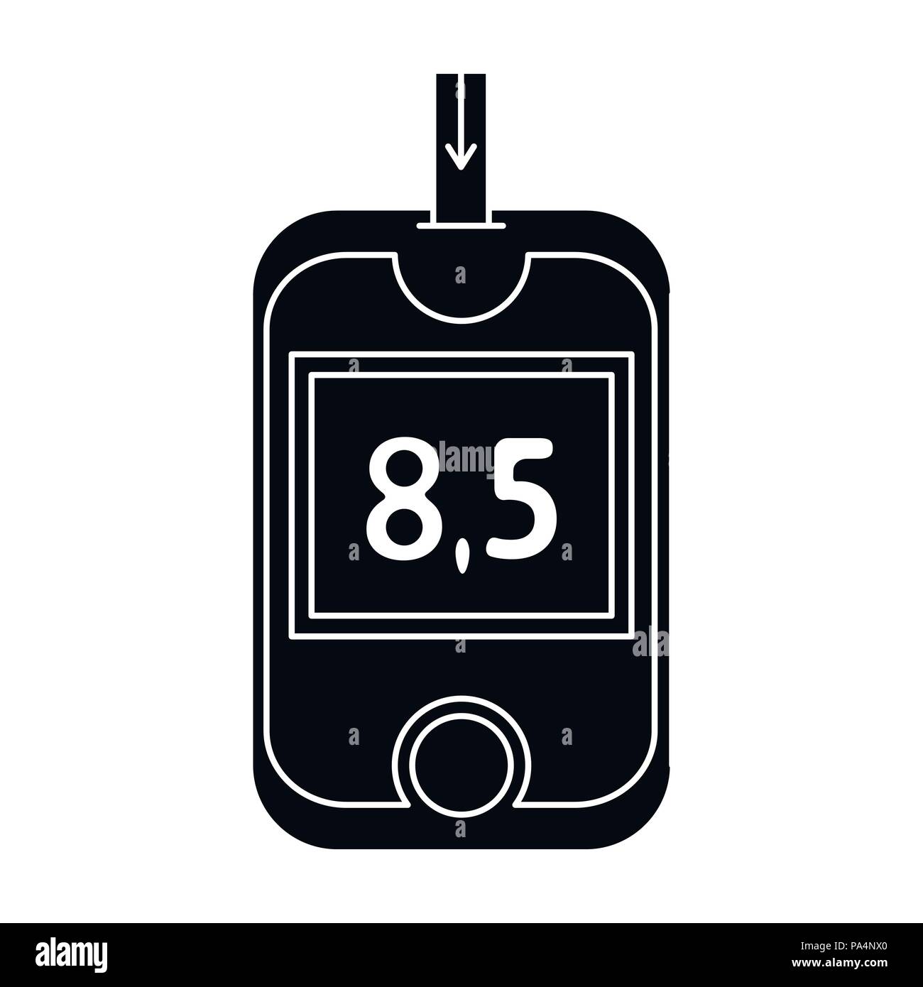 A device for measuring the level of blood sugar.Equipping the patient ...