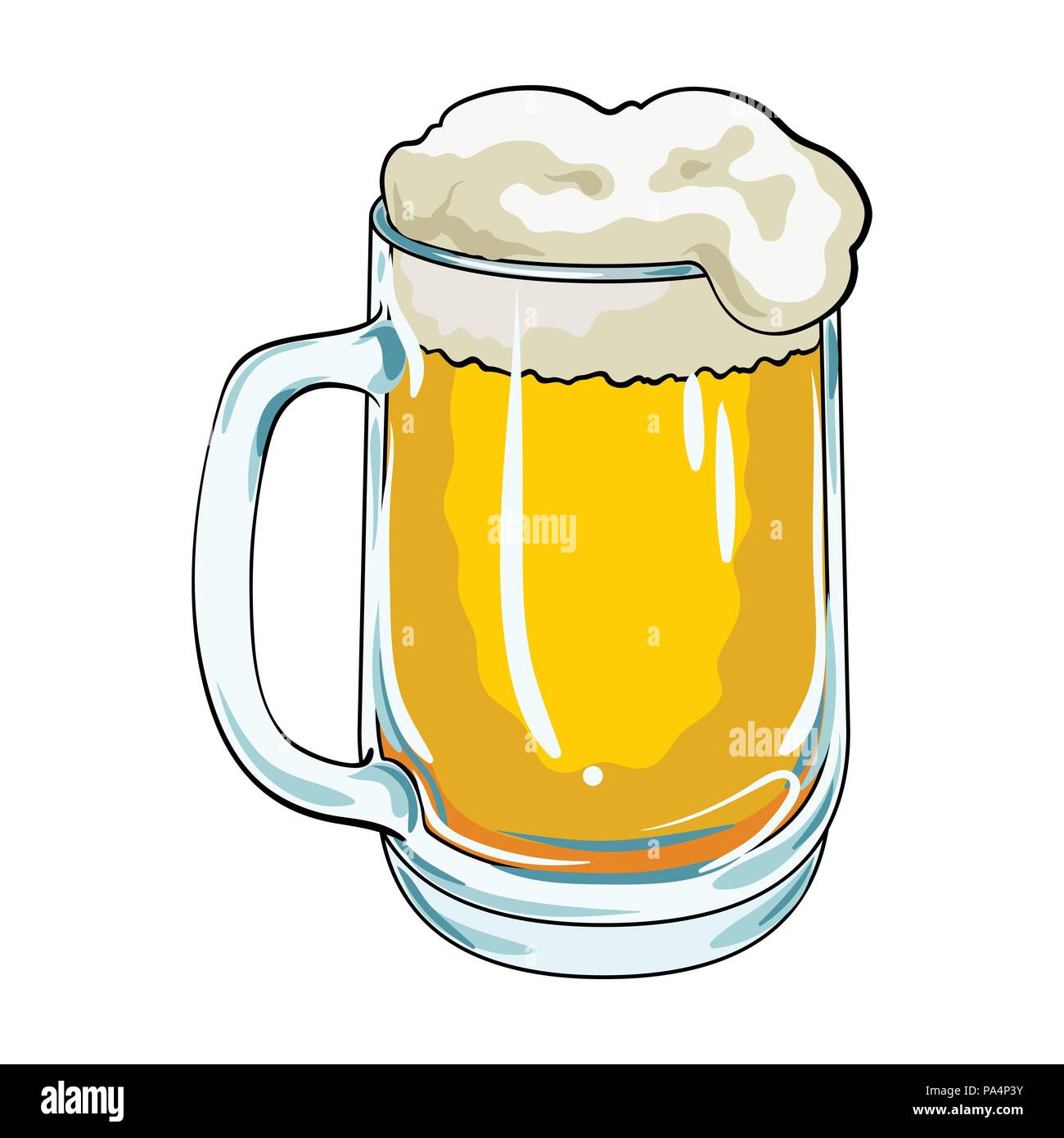 Mug single icon in cartoon style.Mug, vector symbol stock illustration ...