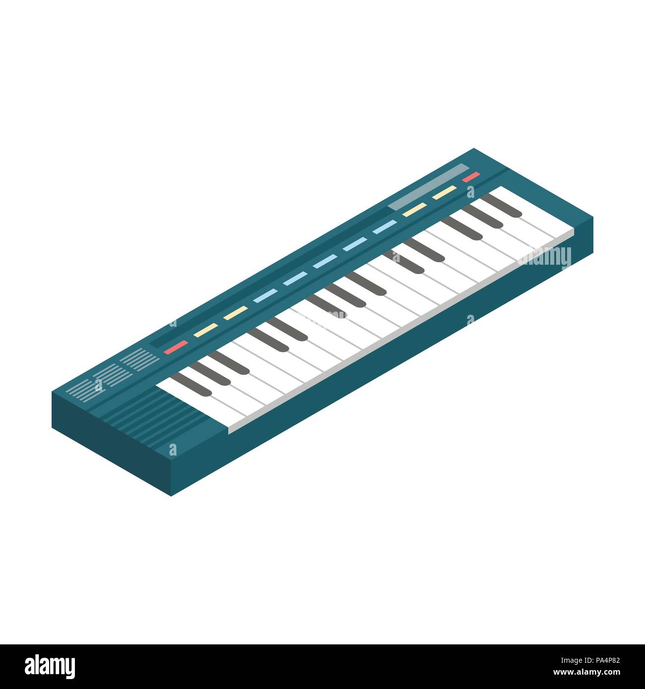 Synthesizer icon in cartoon design isolated on white background ...