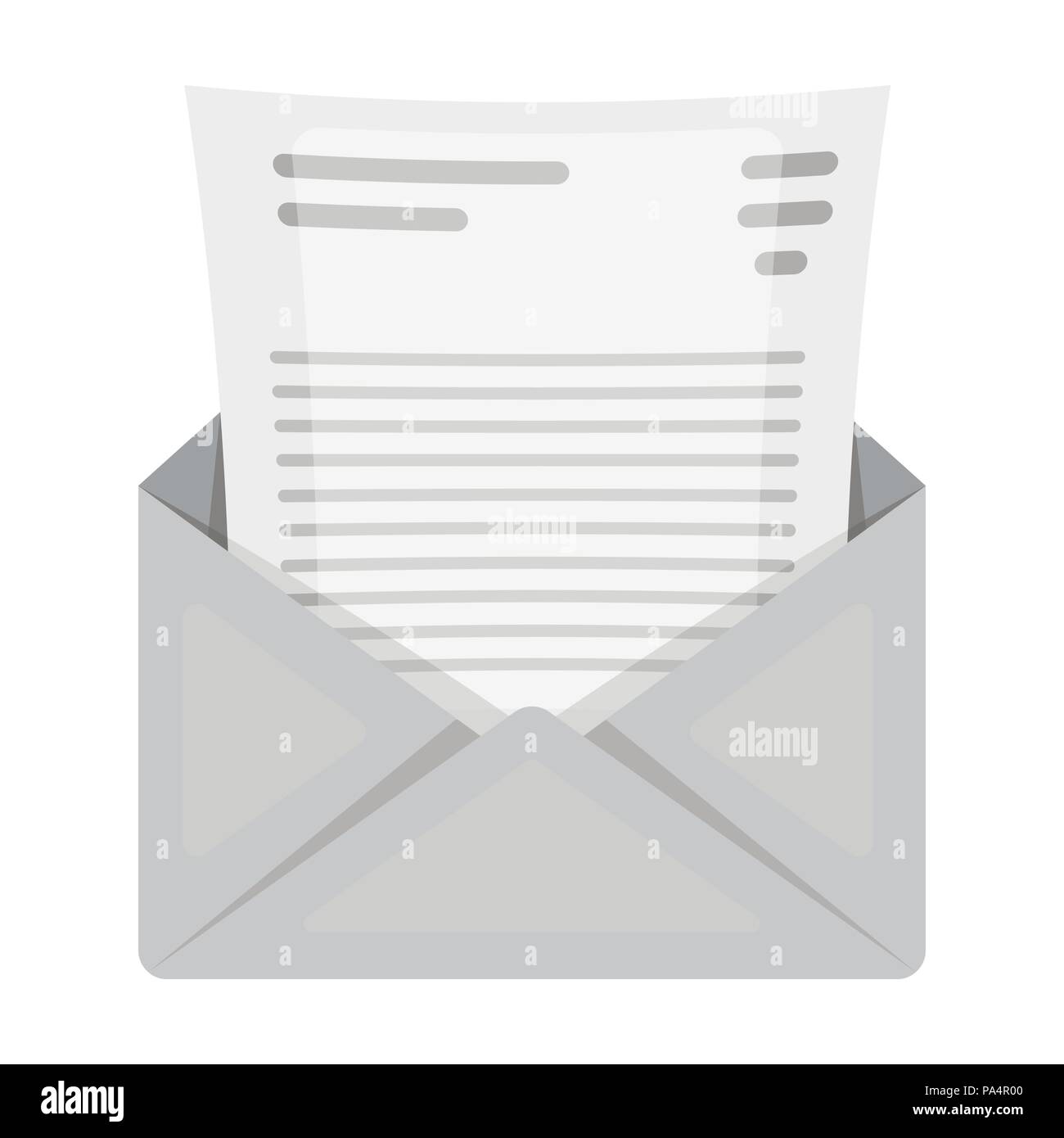 The envelope with the letter inside.A letter for the detective ...