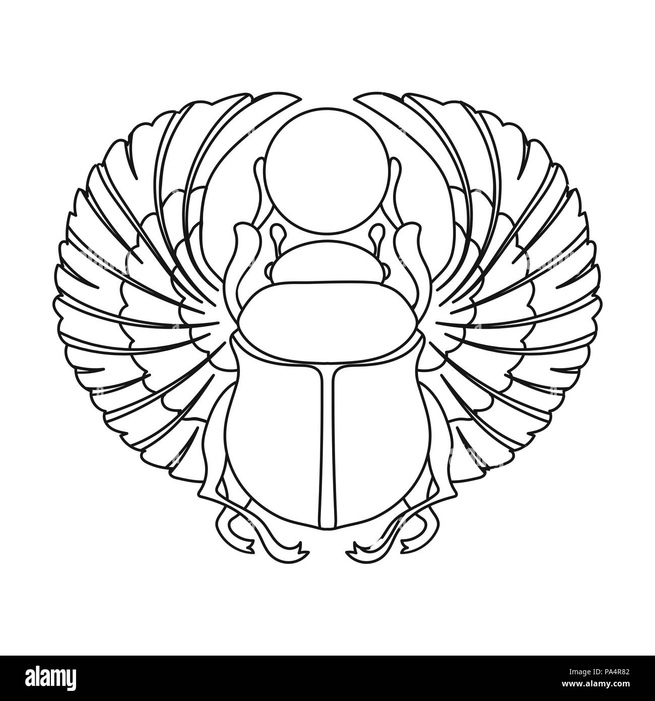 Egyptian Scarab Symbol Egyptian Scarab Beetle Symbol Royalty Free