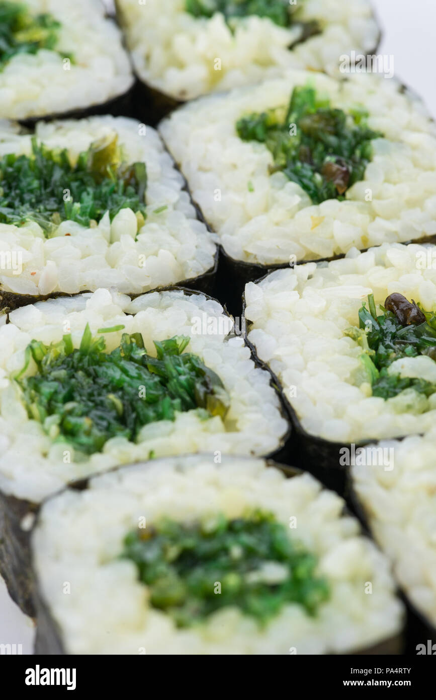 Japanese food restaurant, sushi maki gunkan roll plate or platter set ...