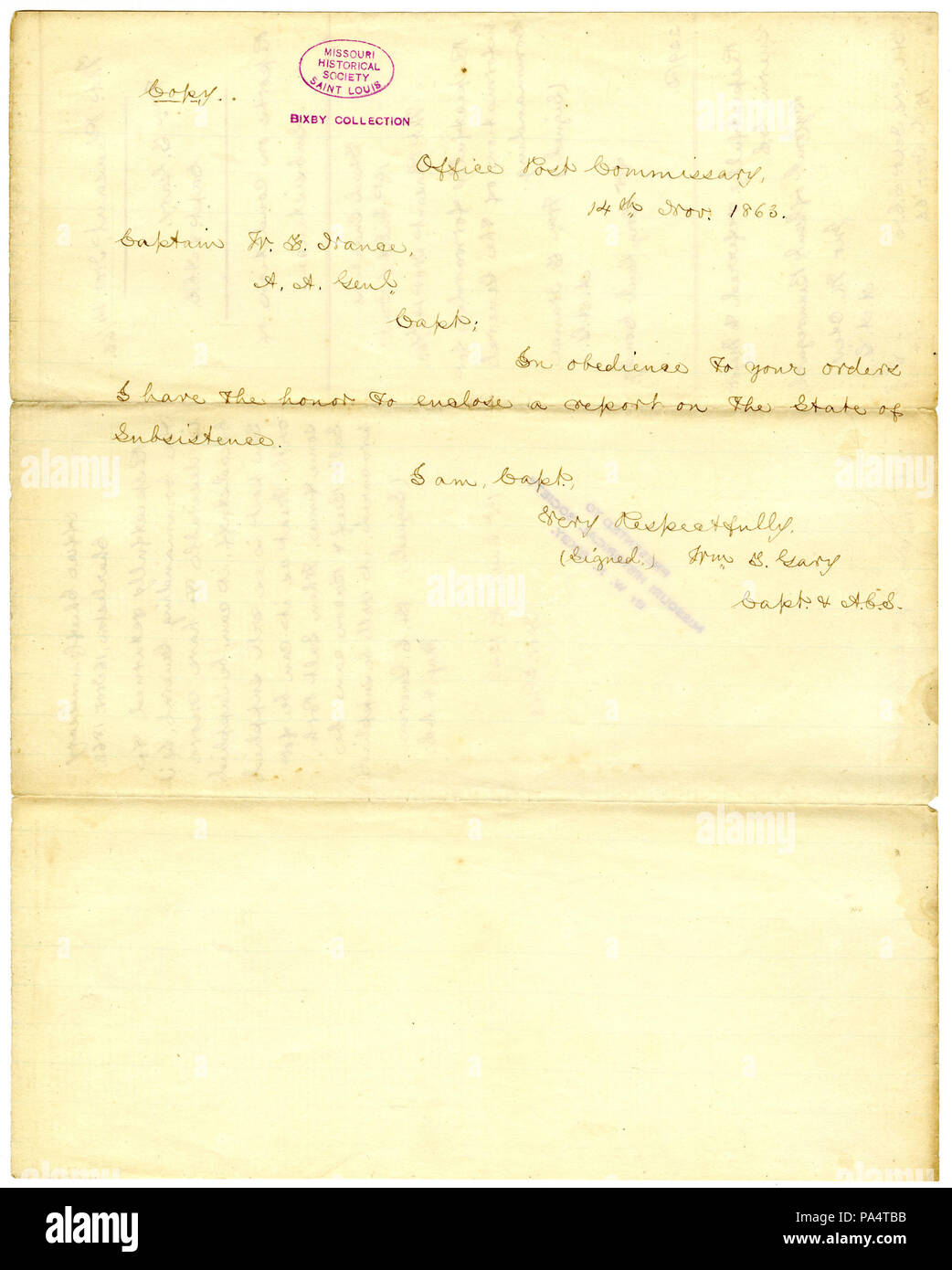 1860s gary hi-res stock photography and images - Alamy