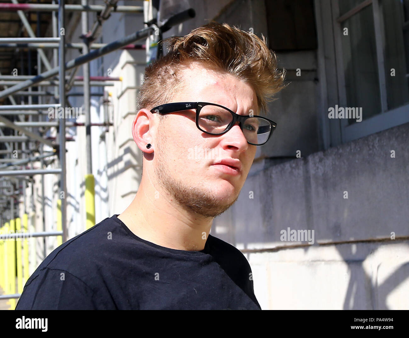 Previously unreleased photo dated 28/6/2018 of George Hillyer arrives ...