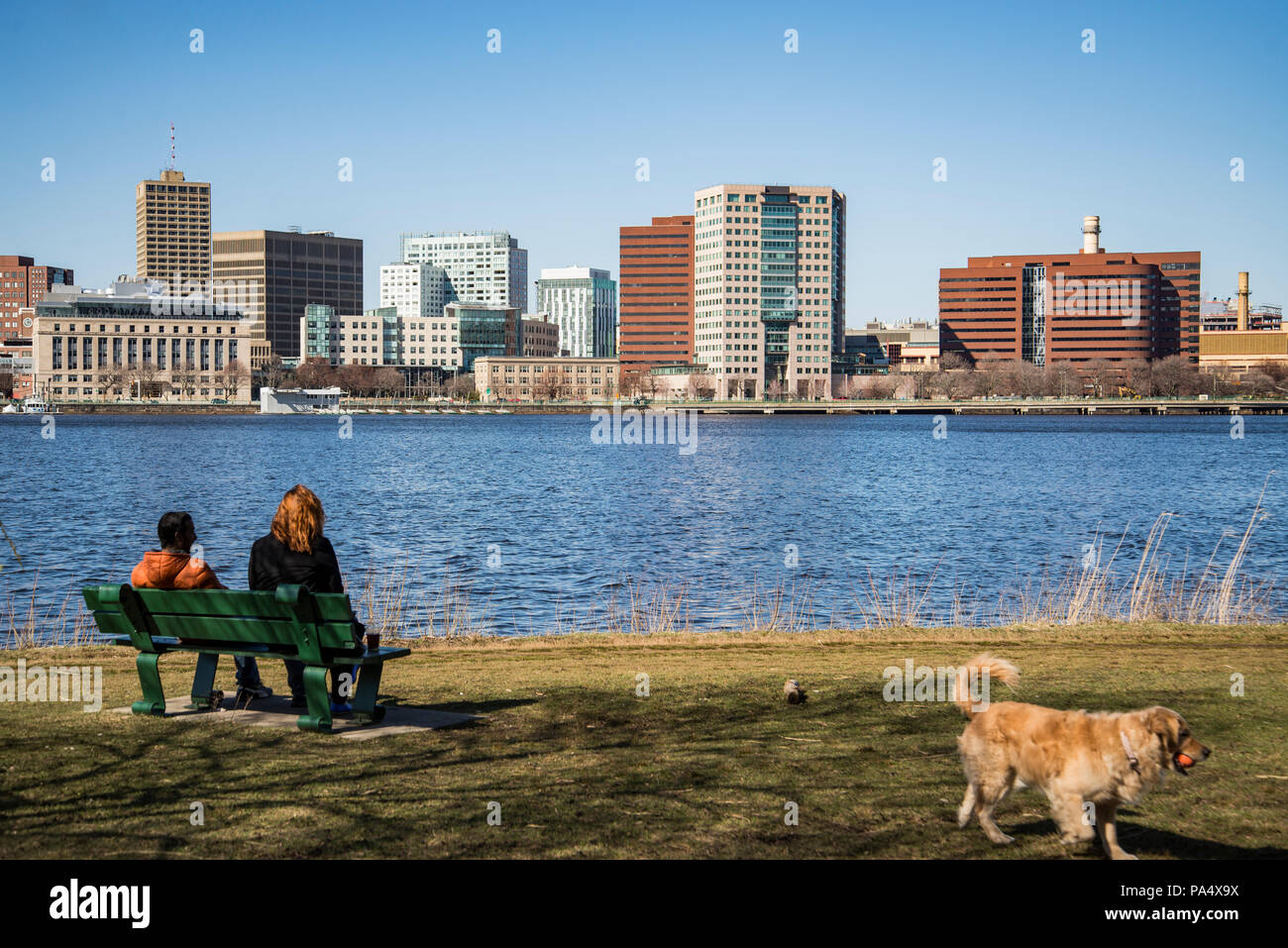 Boston city skyline Stock Photo - Alamy