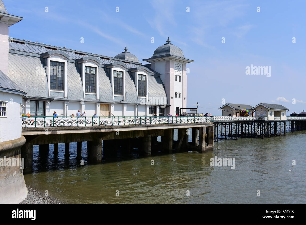 The striking Art Deco pier pavilion at Penarth, S.Wales. It houses a ...